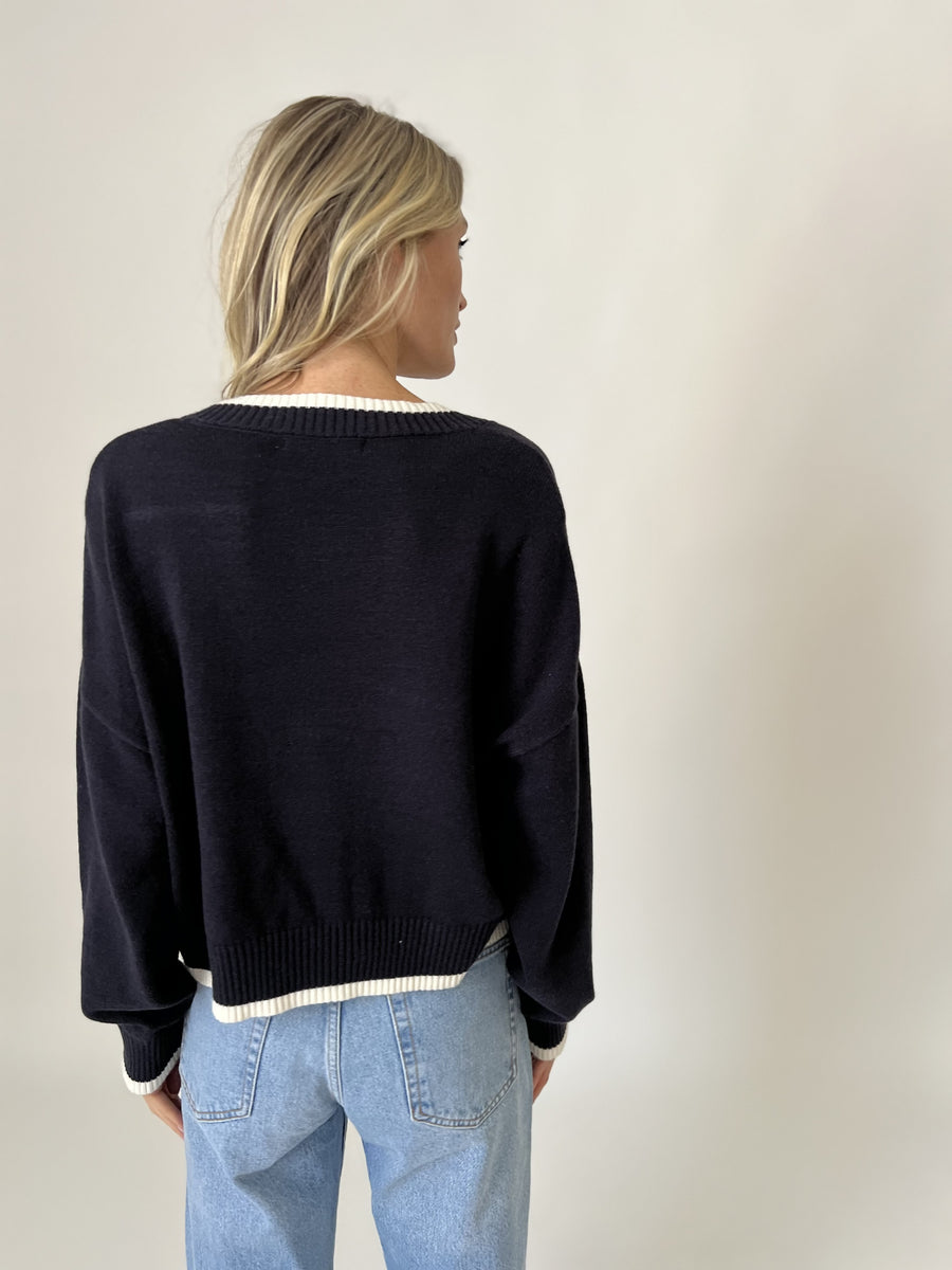 casey cardigan [navy] – Six Fifty Clothing